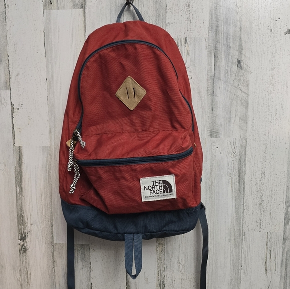The North Face | Accessories | The North Face Red And Gray Backpack ...